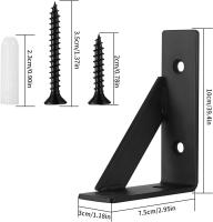 China 0.1-5mm Thickness Large Angle Brackets for Wood Shelf Furniture Cabinet Metal Braces for sale