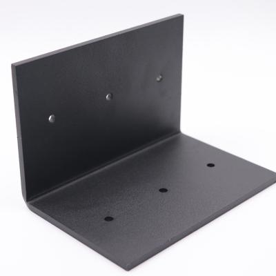 China 3.15 x 0.8 x 0.8 inches Metal Right Angle Bracket for Furniture Cabinet Steel Material for sale