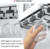 China Efficiently Store Your Wine Glasses with Under Shelf Cabinet Steel 16.5 Inch Rack for sale