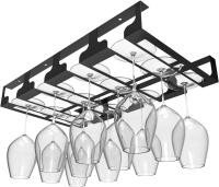 China Efficiently Store Your Wine Glasses with Under Shelf Cabinet Steel 16.5 Inch Rack for sale