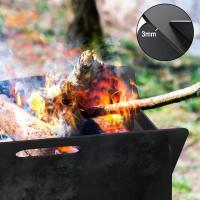 China Outdoor Portable Firepit with BBQ Tray Nonstandard 18 inch Fire Pit BBQ Grill Stove for sale