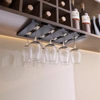 China Zinc Plating Glass Cup Hanging Holder Metal Hanging Organizer for Bar and Restaurant for sale