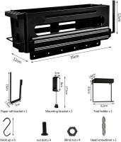 China BBQ Caddy with Magnetic Tool Holder Hang Tools Store Sauce Condiments Custom Printing for sale
