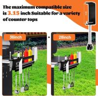 China BBQ Caddy with Magnetic Tool Holder Hang Tools Store Sauce Condiments Custom Printing for sale
