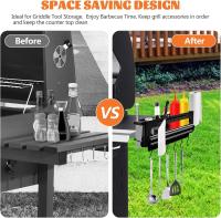 China BBQ Caddy with Magnetic Tool Holder Hang Tools Store Sauce Condiments Custom Printing for sale