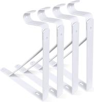 China Black White Heavy Duty Closet Shelf Rod Brackets Sample Offered Wall Mounted Shelves for sale