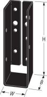 China Galvanised Steel Sheet Outdoor Trim Concealed Flanges Steel Powder Coated Concealed Mount Joist Hangers for sale