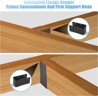 China Galvanised Steel Sheet Outdoor Trim Concealed Flanges Steel Powder Coated Concealed Mount Joist Hangers for sale