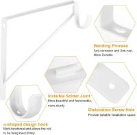 China Black White Heavy Duty Closet Shelf Rod Brackets Sample Offered Wall Mounted Shelves for sale