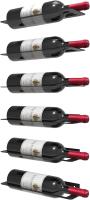 China Rustic Wall Display Rack for Standard Wine Bottles Kitchen Wine Storage Rack for sale