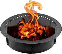 China 32 Inch Solid Steel Campfire Pit Liner Ring for Outdoor Patio Backyard Holiday Party for sale