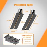 China Totes Ceiling Storage Racks for Bins, Overhead Garage Storage Rack Heavy Duty Ceiling Container Bin Rack for sale