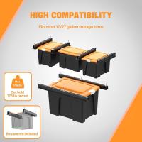 China Totes Ceiling Storage Racks for Bins, Overhead Garage Storage Rack Heavy Duty Ceiling Container Bin Rack for sale