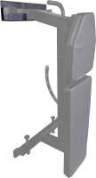 China Clear Gym Storage Tool Heavy Duty Steel Fitness Wall Mounted Bench Hanger Bracket for sale