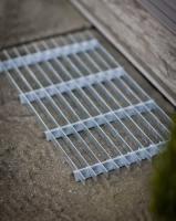 China Galvanised Steel Shoe Boot Scraper Door Mat for Outdoor Hollowed out Metal Grill Door for sale