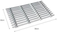 China Galvanised Steel Shoe Boot Scraper Door Mat for Outdoor Hollowed out Metal Grill Door for sale