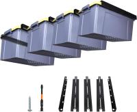 China Heavy Duty Ceiling Bin Storage Rails Ceiling Mount Overhead Garage Storage Rack Overhead Bin Rack for sale