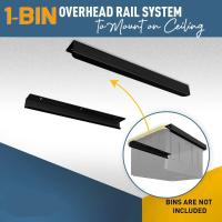 China Garage Overhead Bins Rack Ceiling Container Bins Rack Overhead Garage Storage Racks for sale