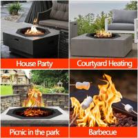 China Heavy Duty Steel DIY Campfire Fire Pit Insert Ring Liner Octagon 38