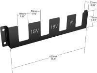 China Customized Battery Organizer Battery Storage for M18 Battery 4 Slots Wall Mount Rack for sale