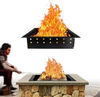 China Outdoor Wood Burning Bonfire Fire Pit Insert Ring Liner with Toughness Carbon Steel for sale