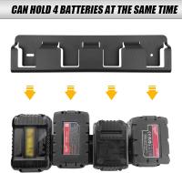 China M18 Tool Battery Storage Rack Bracket with Universal Fit and Solid Steel Construction for sale