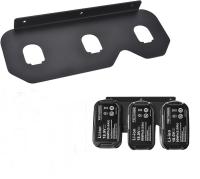 China 3 Slot Battery Storage Holder Wall Mount Rack ANTI-RUST Compatible with 18V Battery for sale
