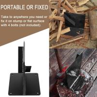 China 8MM Steel Firewood Kindling Splitter Upgraded Manual Log Splitter Wood Splitter Wedge for sale