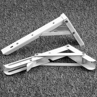 China Stamping Punching Bending Process Wall Mount Collapsible Shelf Hinge for 2pcs White for sale