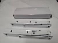 China Stamping Punching Bending Process Wall Mount Collapsible Shelf Hinge for 2pcs White for sale