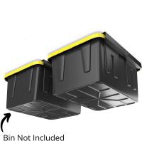 China Carbon Steel Overhead Garage Storage Racks for Utility Bins Ceiling Frame Metal Rails for sale