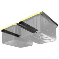 China Carbon Steel Overhead Garage Storage Racks for Utility Bins Ceiling Frame Metal Rails for sale