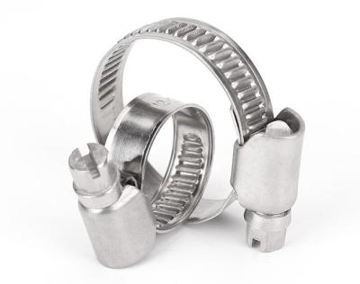 China Customize Support Standard Size Stainless Steel Worm Gear Hose Clamps for Water Pipes for sale
