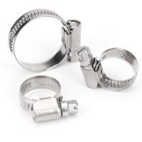 China Customize Support Standard Size Stainless Steel Worm Gear Hose Clamps for Water Pipes for sale