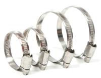 China Customize Support Standard Size Stainless Steel Worm Gear Hose Clamps for Water Pipes for sale