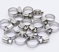 China Customize Support Standard Size Stainless Steel Worm Gear Hose Clamps for Water Pipes for sale