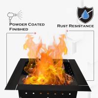 China Heavy Duty Steel Square Fire Pit Insert Ring Liner 24