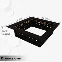 China Heavy Duty Steel Square Fire Pit Insert Ring Liner 24