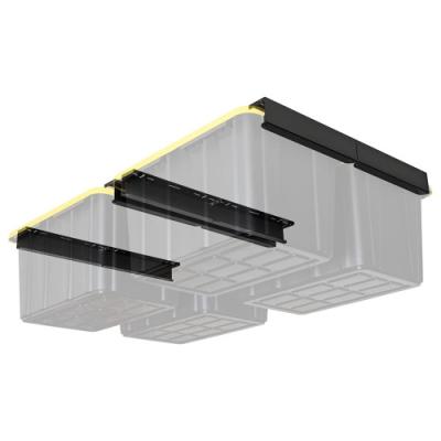 China Single Tier Garage Storage Rack Heavy Duty Metal Overhead Bin for Container Tote Slide for sale