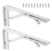 China DIY Work Bench Shelf Bracket Heavy Duty Stainless Steel Collapsible 1.5mm Thickness for sale