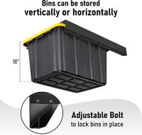 China Carbon Steel Overhead Garage Storage Rack Ceiling Storage Racks Storage Bin Organization System for sale