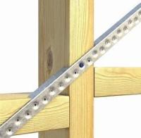 China Angle Brace 3m Zinc Galvanised for Structural Brackets Connectors Custom Dimensions for sale
