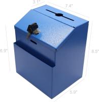China Lockable Metal Donation Suggestion Key Drop Box Express Checkout Box for sale