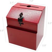 China Lockable Metal Donation Suggestion Key Drop Box Express Checkout Box for sale