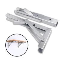 China Stainless Steel Heavy Duty Spring K Shaped Folding Floating Shelf Mounting Brackets for sale