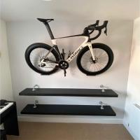 China Elegant and Space-Saving Bicycle Storage with Pedal Suspension and Power Coating Holder for sale