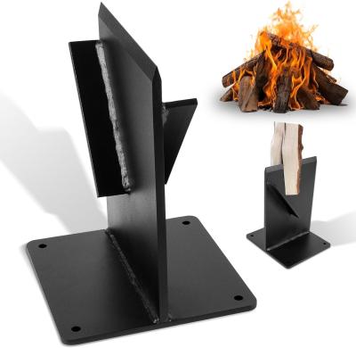 China Portable Wood Splitter Upgraded 10 Pounds Heavy-Duty Steel Firewood Kindling Splitter for sale