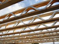 China Timber Structure Metal Steel Web Floor Truss Joists System Powder Coated Thickness 0.9-2mm for sale
