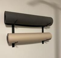 China Wall Mount Yoga Mat Foam Roller Towel Rack Hanging Yoga Strap Hook for sale