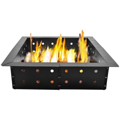 China 32 Inch Heavy Duty Steel Fire Pit Insert for Outdoor Patio Backyard DIY Campfire for sale